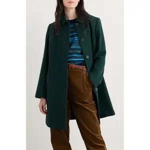 SEASALT CORNWALL Wood Cabin Longline Coat - Verte