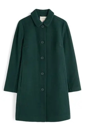SEASALT CORNWALL Wood Cabin Longline Coat - Verte