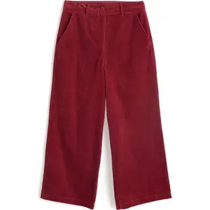 SEASALT CORNWALL Asphodel Crop Wide-leg Corduroy Pants - Jam