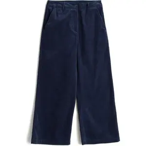 SEASALT CORNWALL Asphodel Crop Wide-leg Corduroy Pants - Maritime