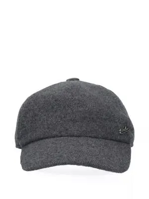 Borsalino Logo Lettering Baseball Cap - Grey