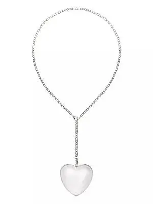 THE GOOD STATEMENT Heart Pendant Necklace - White
