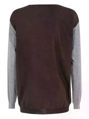 SOLOTRE V-neck Colourblock Sweater