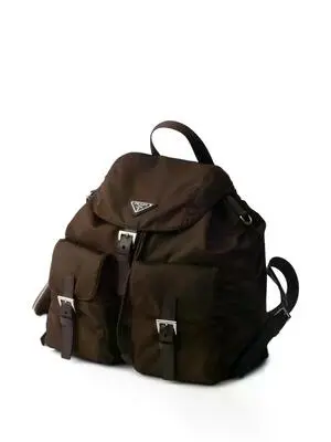 Prada Medium Backpack With Front Pockets
