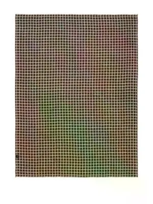 BLACKSAW Grid-pattern Blanket - Brown