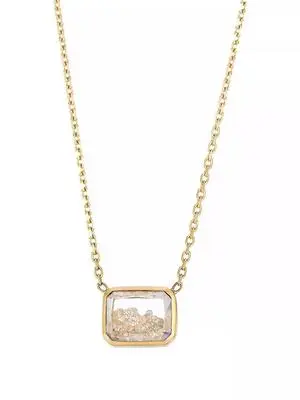 Moritz Glik 18k Yellow Emerald, Diamond, And Sapphire Necklace - Gold