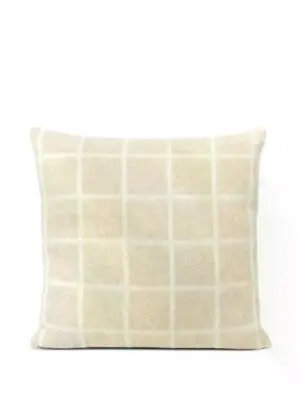 BLACKSAW Grid-pattern Cushion - Neutrals
