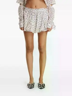PNK Floral Ruffled Shorts