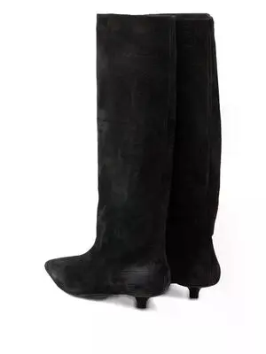Marsèll Pointed-toe Embossed-leather Boots
