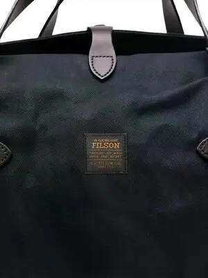 Filson Logo-appliqué Duffle Bag - Blue