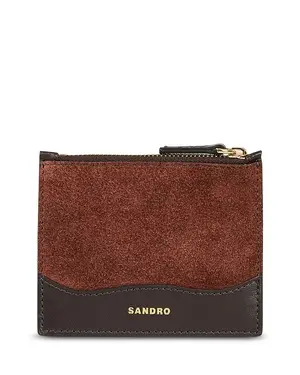 Sandro Zip Cardholder - Mahogany