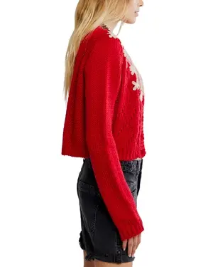 Free People Pixie Cardigan - Red