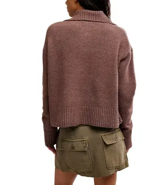 Free People Trading Up Polo Sweater - Enchanted