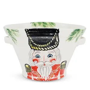 VIETRI Nutcrackers Celebration Bucket - Red