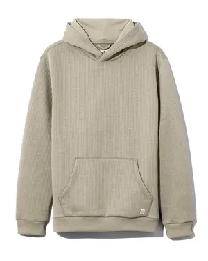 Marine Layer Corbet Ribbed Hoodie - Taupe