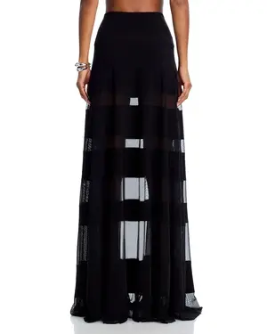 Norma Kamali Spliced Maxi Skirt