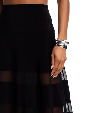 Norma Kamali Spliced Maxi Skirt