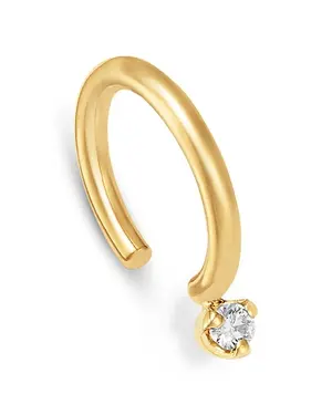 Zoe Chicco 14k Yellow Diamond Single Ear Cuff - Gold