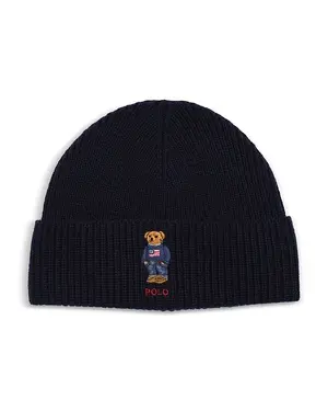 Polo Ralph Lauren Flag Bear Beanie - Classic Navy