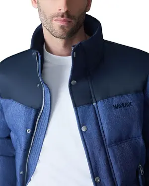 Mackage Everett Denim Quilted Down Jacket