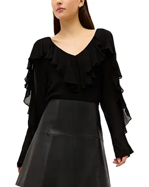 MARIE OLIVER Trudy Ruffled Top