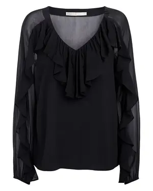 MARIE OLIVER Trudy Ruffled Top