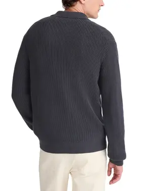 Madewell Shaker Stitch Polo Sweater