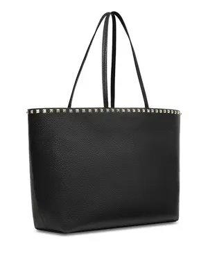 Valentino Garavani Rockstud Vitello Tote Bag - Black