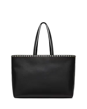 Valentino Garavani Rockstud Vitello Tote Bag - Black