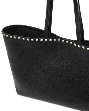 Valentino Garavani Rockstud Vitello Tote Bag - Black