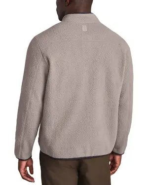 RHONE Fairbanks Quarter Snap Sweater - Foggy Taupe