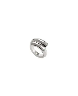 UNODE50 Sterling -plated Tubular Ring - Silver