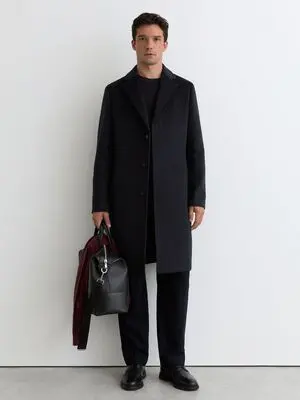 REISS Empire Wool-blend Overcoat