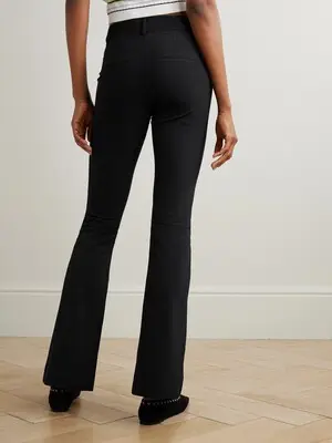 Veronica Beard Hibiscus Pleated Flared Pants