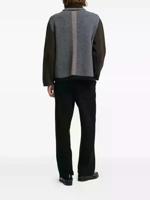 BARRIE Colour-block Buttoned Jacket - Grey