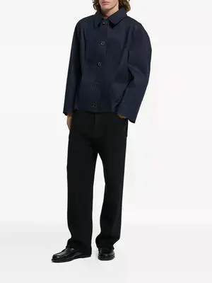 BARRIE Button-fastening Cotton Raincoat