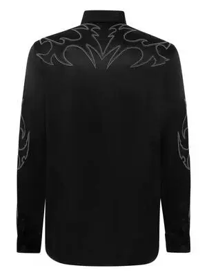 Philipp Plein Texas Flame-detail Shirt