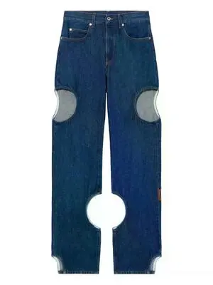 Off-White Cut-out Detail Jeans