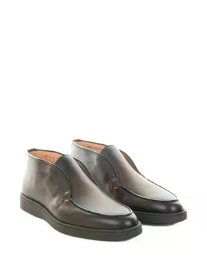Santoni Panelled Leather Boots
