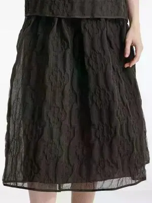 Cecilie Bahnsen Textured Balaskirt Skirt