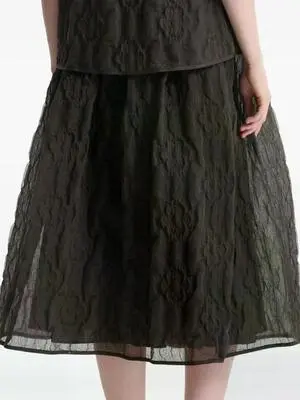 Cecilie Bahnsen Textured Balaskirt Skirt
