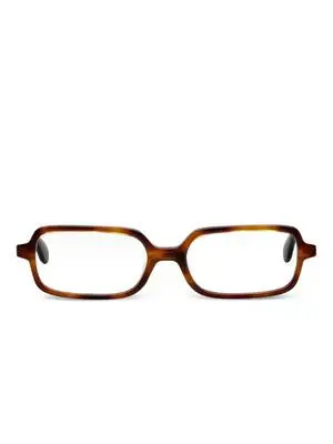 GIGI STUDIOS Edith Rectangle-Frame Eyeglasses Brown