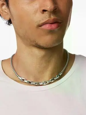 DIESEL® Oval-logo Chain Necklace