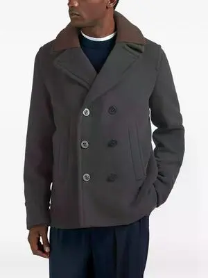 Paul & Shark Ribbed-collar Pea Coat