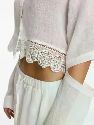 PNK Lace Trimmed Skirt