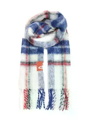 VIVIENNE WESTWOOD Tartan-pattern Scarf - White