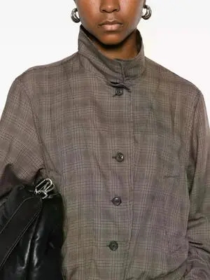 Our Legacy Checked Button-up Bomber Jacket