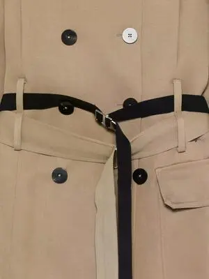 Seafarer Double-breasted Belted Coat