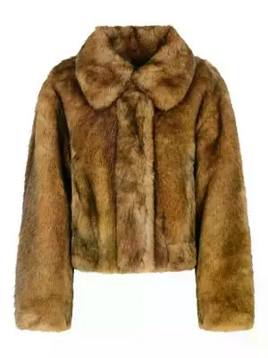 STAND STUDIO Lena Faux-fur Jacket - Brown