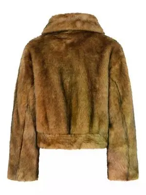 STAND STUDIO Lena Faux-fur Jacket - Brown